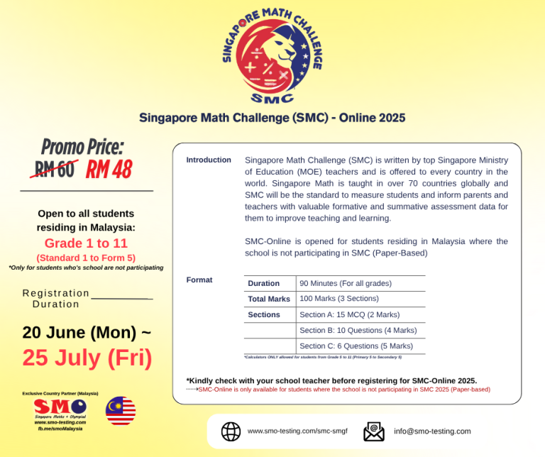 SINGAPORE Math Challenge & Global Finals (SMC & SMGF) – SMO Education Group
