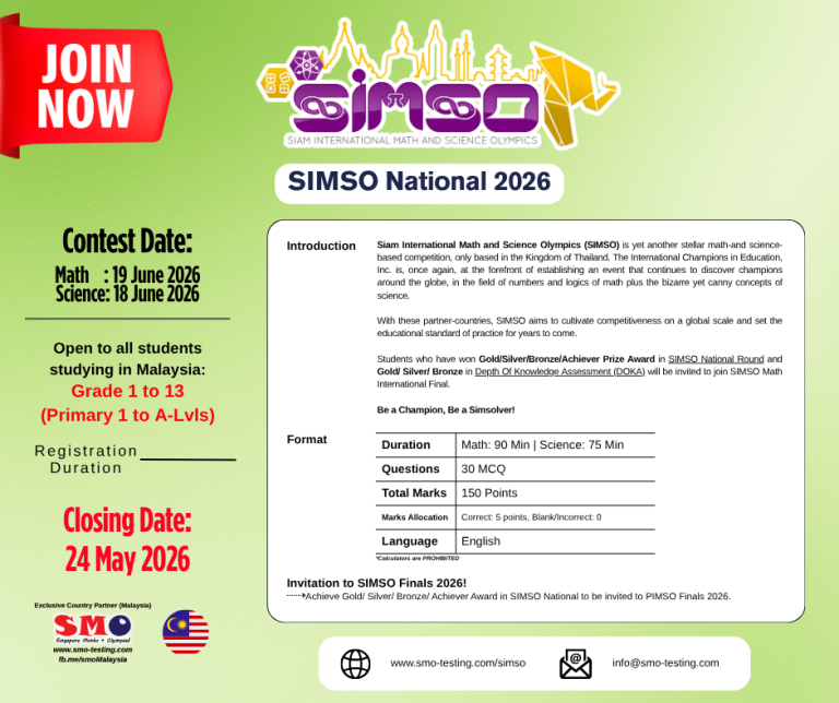 SIMSO NATIONAL ROUND & INTERNATIONAL FINALS – SMO Education Group